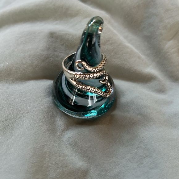 Other | Blown Glass Ring Holder With Ring | Poshmark